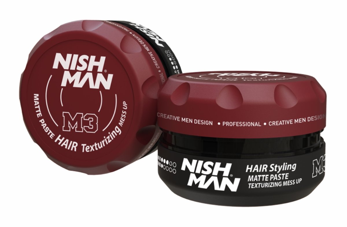 NISHMAN Hair Styling Matte Paste Texturizing Mess Up - M3 - HÅRSTYLING ...